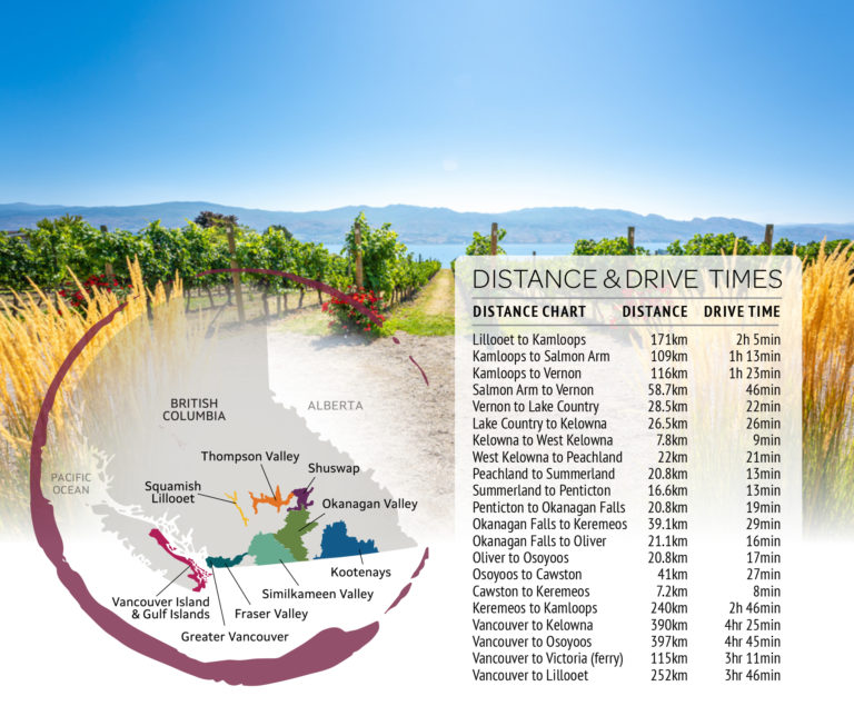 BC Wine Regions and Maps - Wine Tour Hub